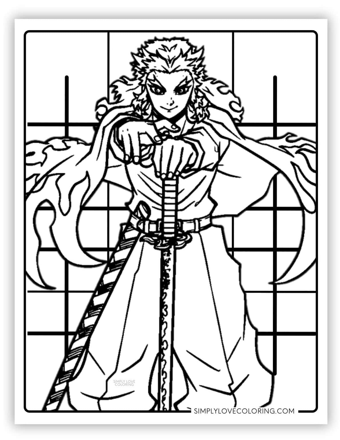35 Demon Slayer Coloring Pages (Free PDF Printables) - Simply Love Coloring