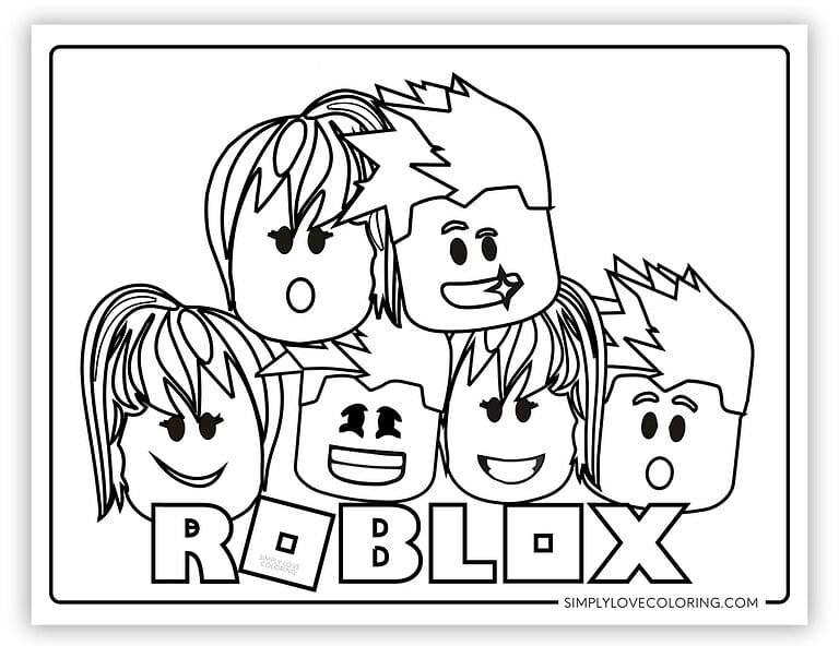 34 Roblox Coloring Pages (Free PDF Printables) - Simply Love Coloring