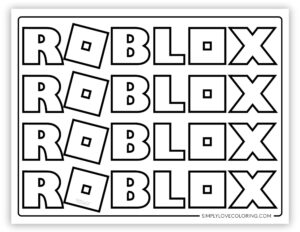 34 Roblox Coloring Pages (Free PDF Printables) - Simply Love Coloring