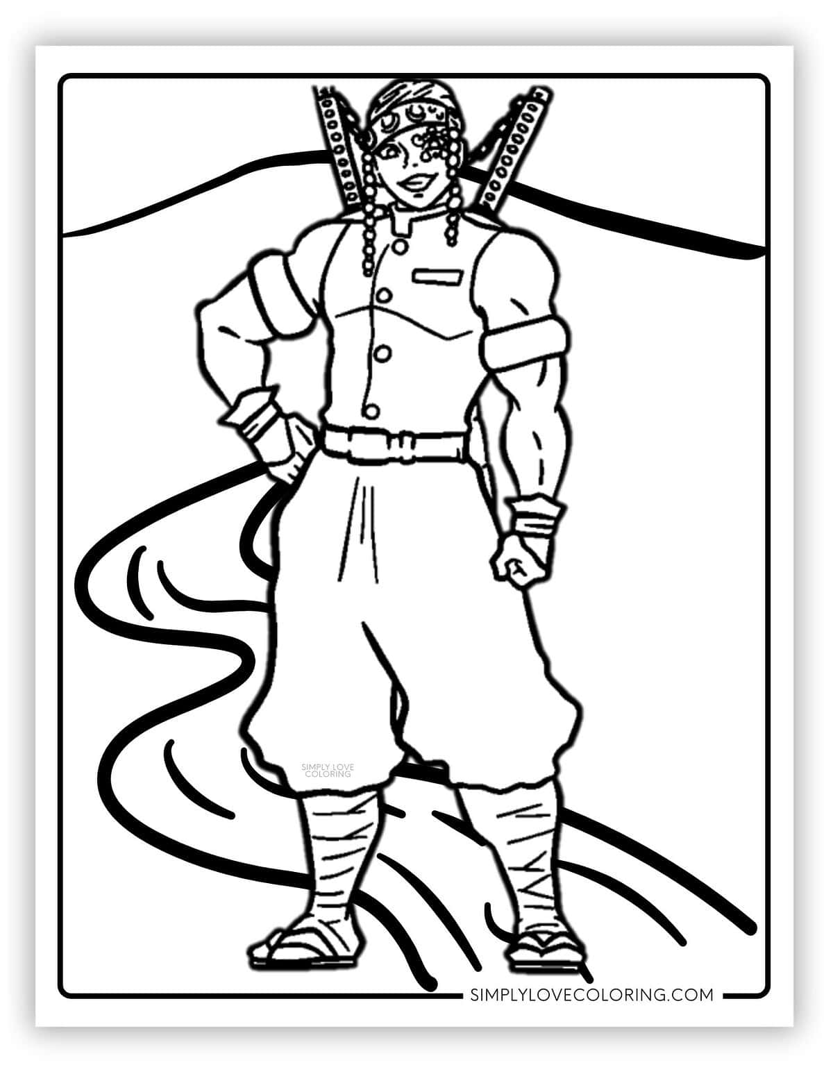 35 Demon Slayer Coloring Pages (Free PDF Printables) - Simply Love Coloring