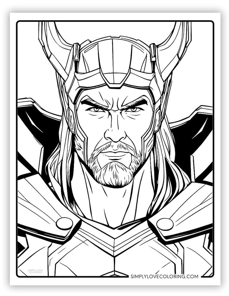 Marvel Avengers Coloring Pages (Free PDF Printables) - Simply Love Coloring