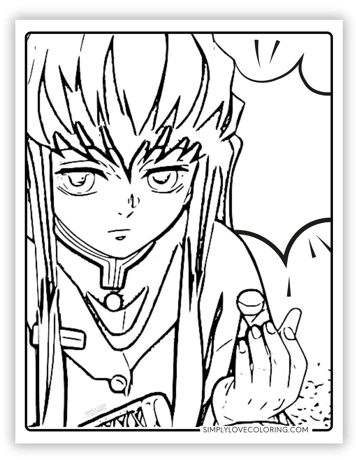 35 Demon Slayer Coloring Pages (Free PDF Printables) - Simply Love Coloring