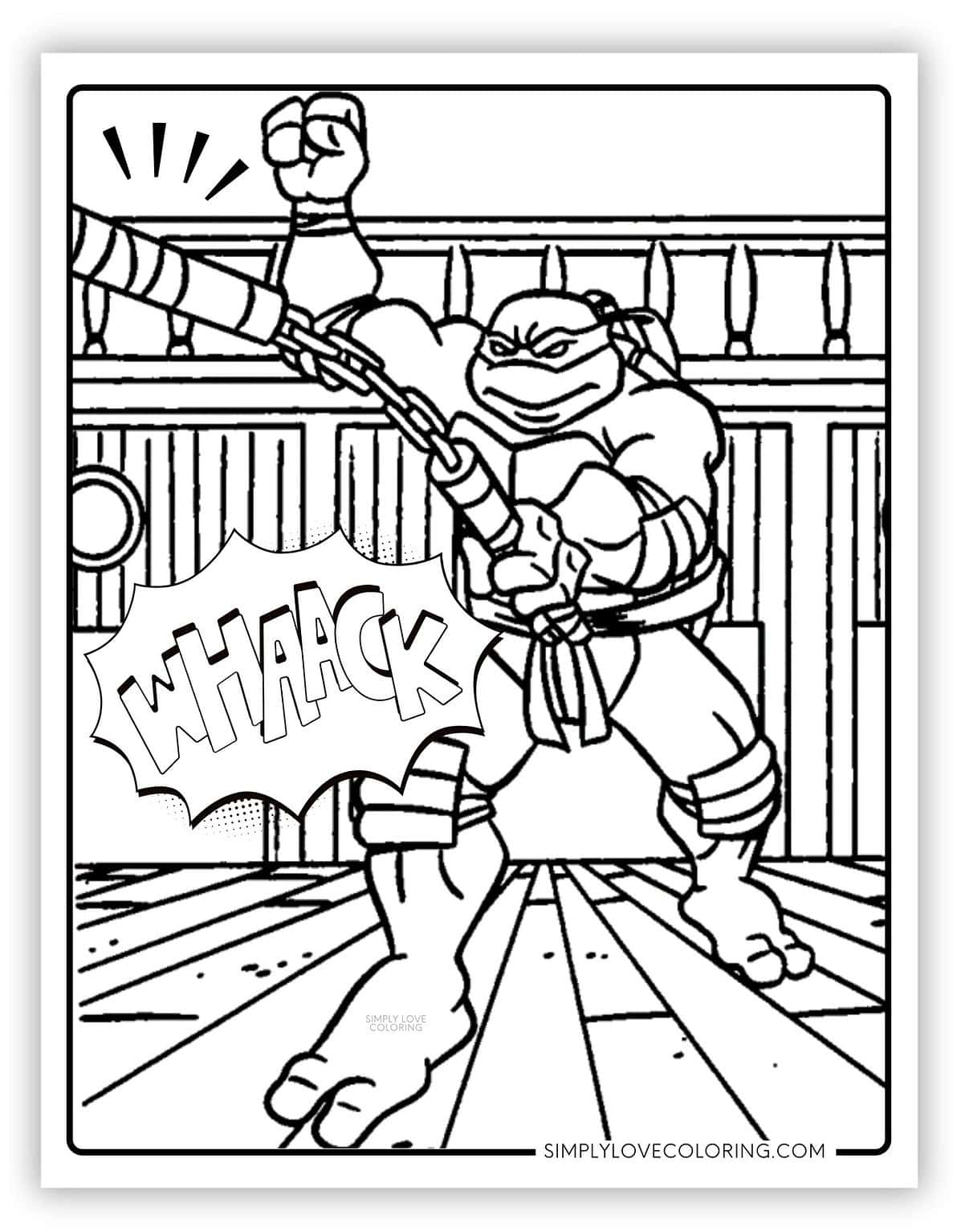 34 Ninja Turtles Coloring Pages (Free PDF Printables) - Simply Love ...