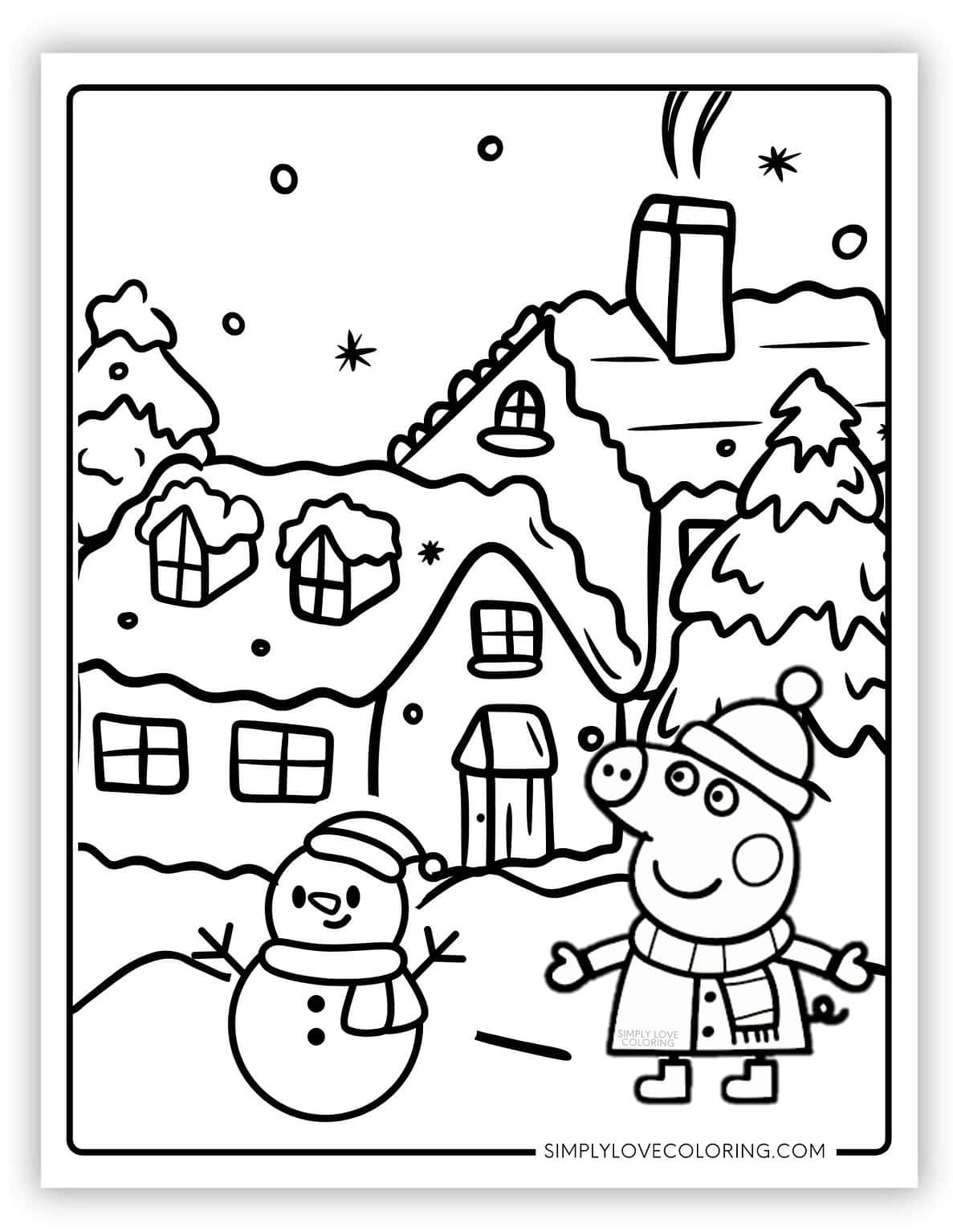 Peppa Pig Coloring Pages (Free PDF Printables) - Simply Love Coloring