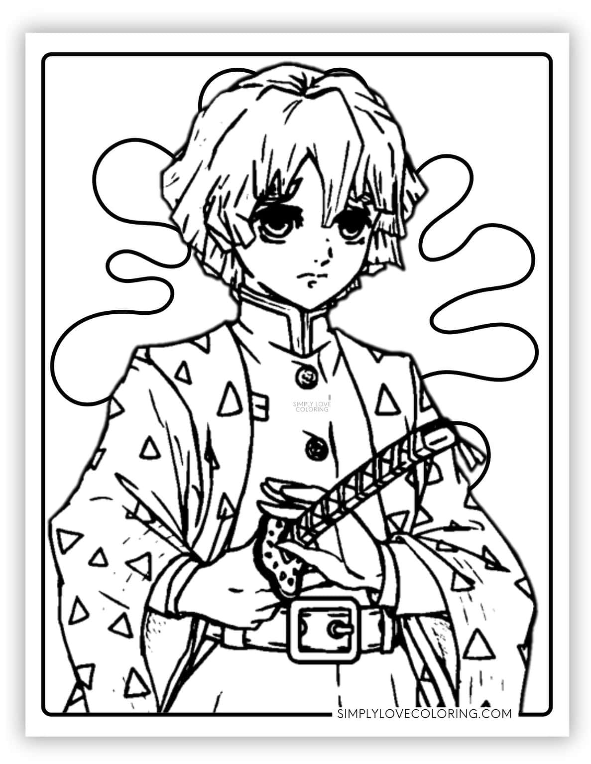 35 Demon Slayer Coloring Pages (Free PDF Printables) - Simply Love Coloring