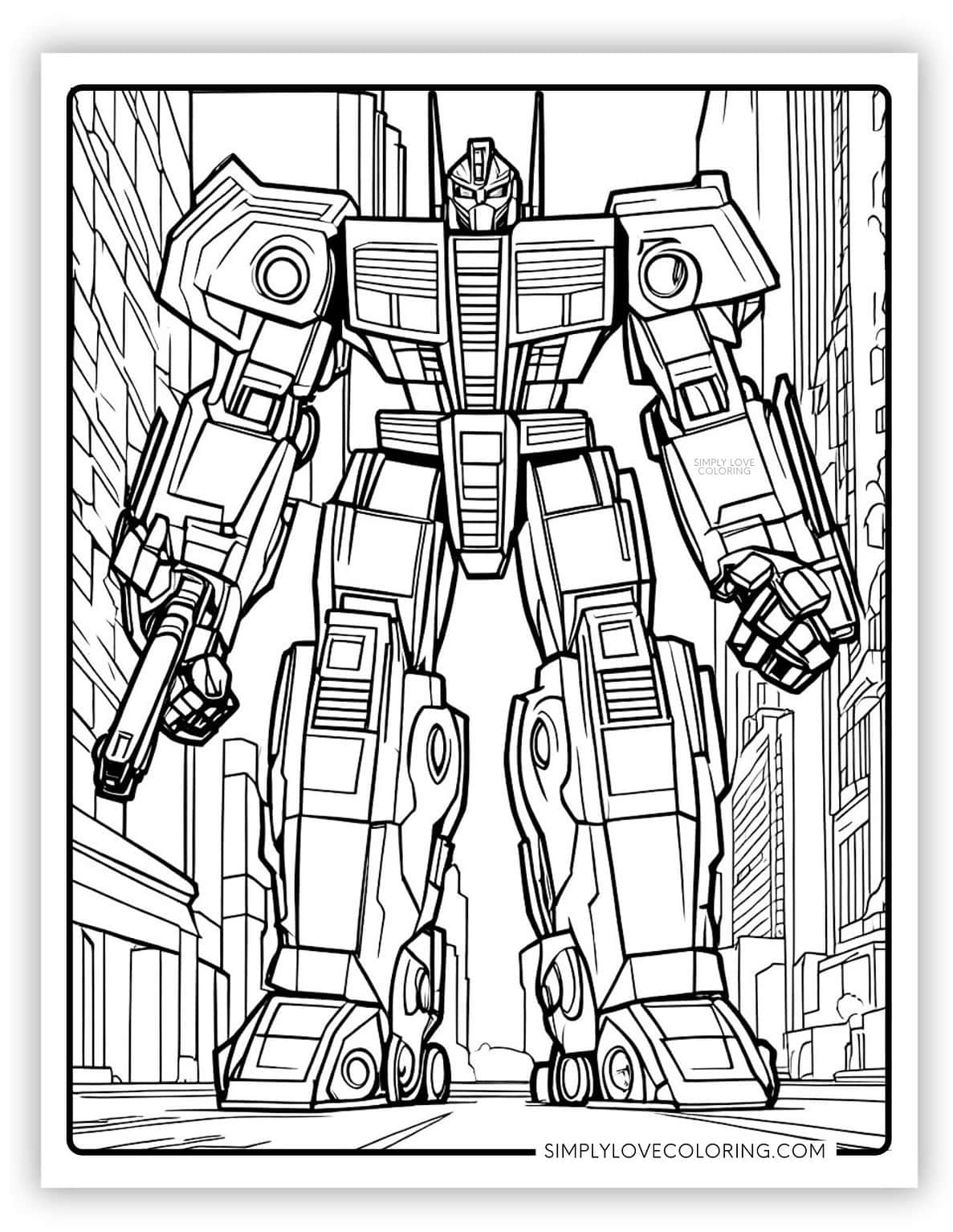 Transformers Coloring Pages (Free PDF Printables) - Simply Love Coloring