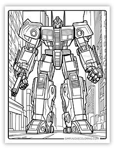 Transformers Coloring Pages (Free PDF Printables) - Simply Love Coloring
