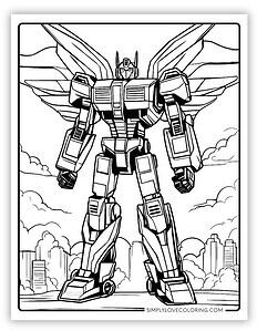 Transformers Coloring Pages (Free PDF Printables) - Simply Love Coloring