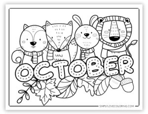 October Coloring Pages (Free PDF Printables) - Simply Love Coloring
