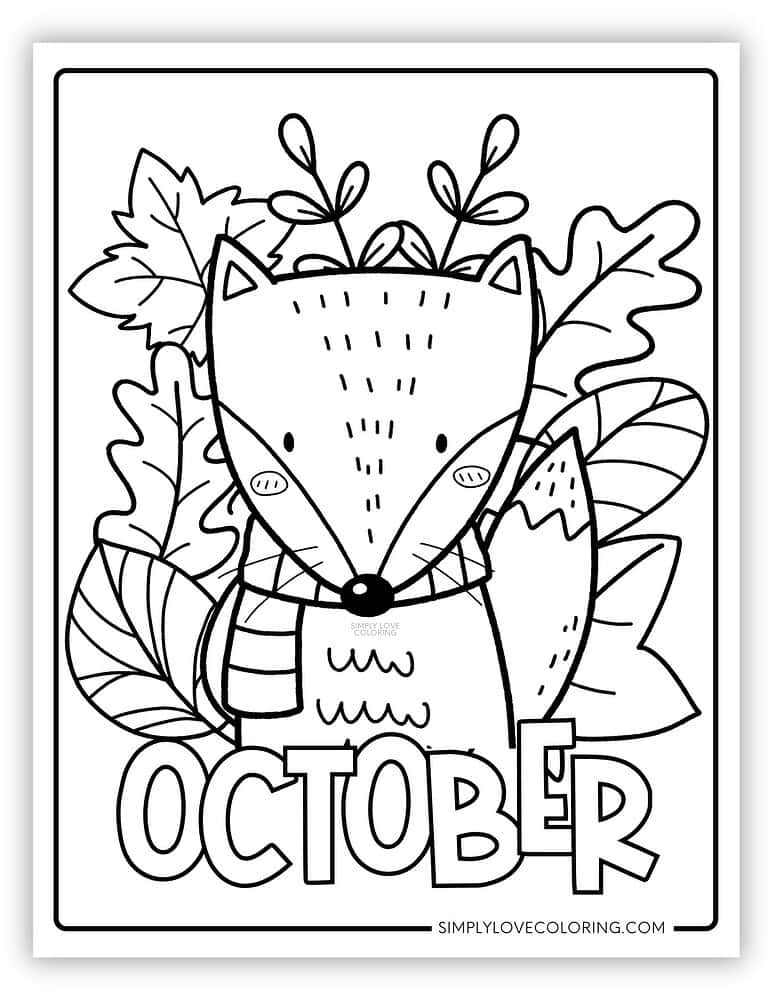 October Coloring Pages (Free PDF Printables) - Simply Love Coloring