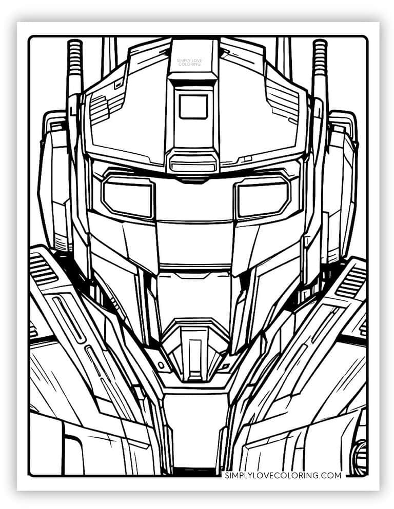 Transformers Coloring Pages (Free PDF Printables) - Simply Love Coloring