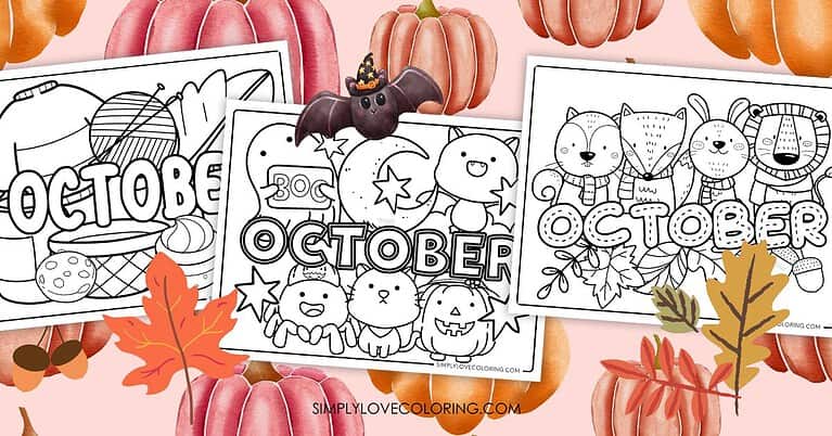 October Coloring Pages (Free PDF Printables) - Simply Love Coloring