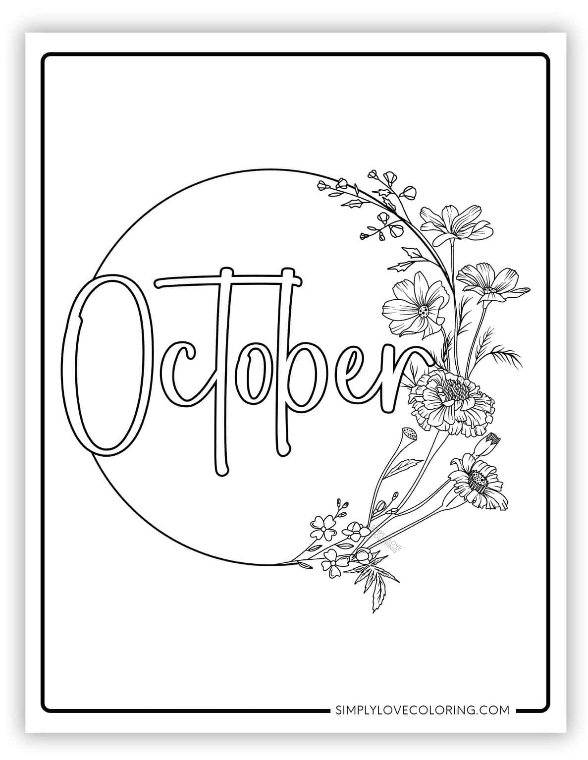 October Coloring Pages (Free PDF Printables) - Simply Love Coloring