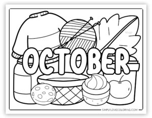 October Coloring Pages (Free PDF Printables) - Simply Love Coloring