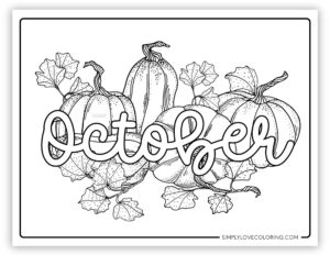 October Coloring Pages (Free PDF Printables) - Simply Love Coloring