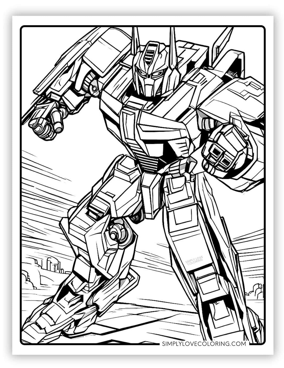 Transformers Coloring Pages (Free PDF Printables) - Simply Love Coloring