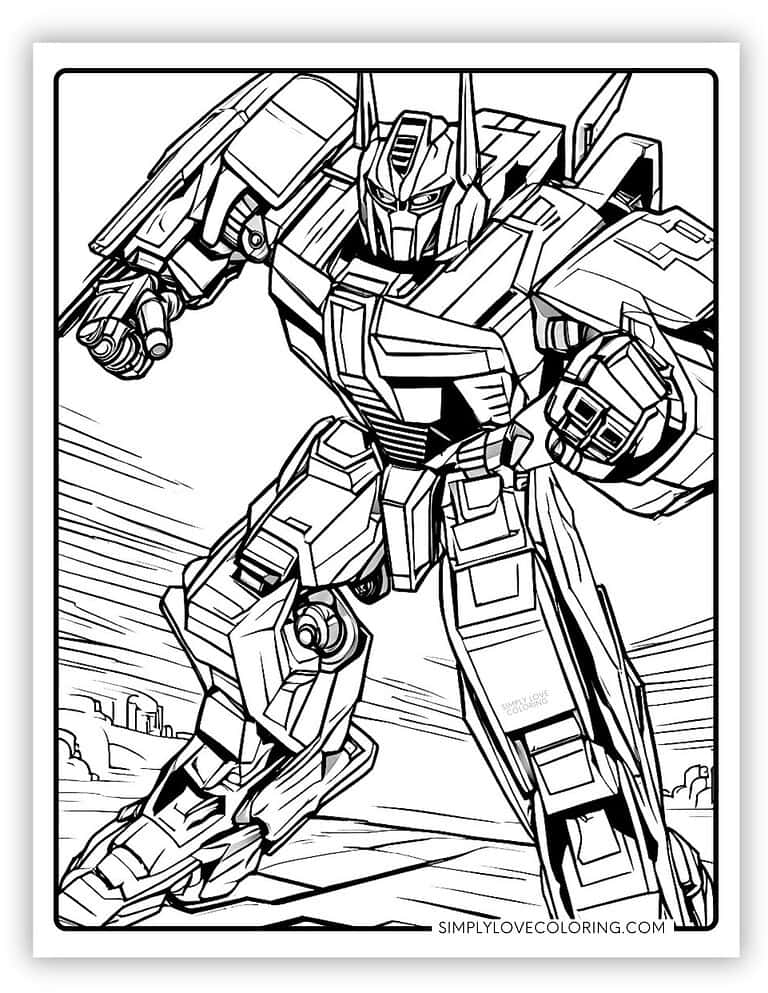 Transformers Coloring Pages (Free PDF Printables) - Simply Love Coloring