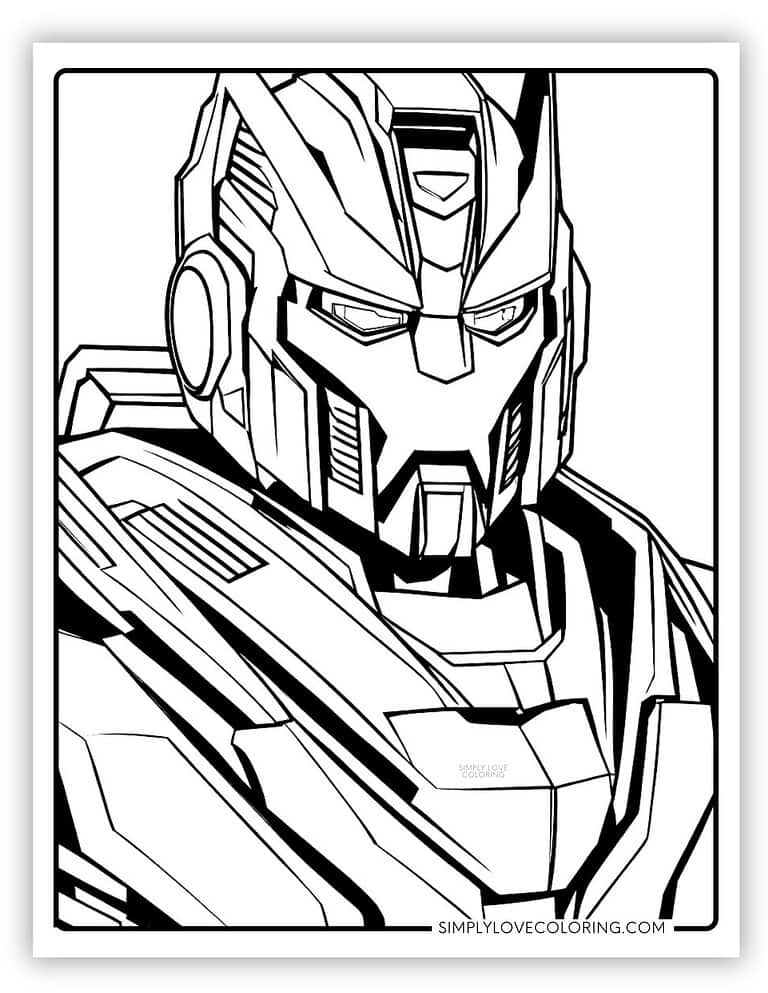 Transformers Coloring Pages (Free PDF Printables) - Simply Love Coloring