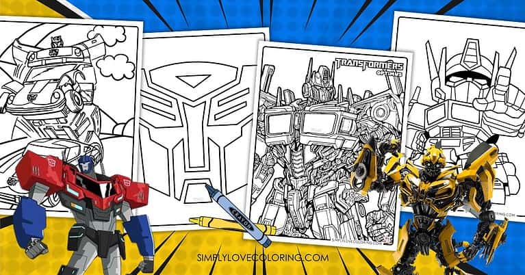 Transformers Coloring Pages (Free PDF Printables) - Simply Love Coloring