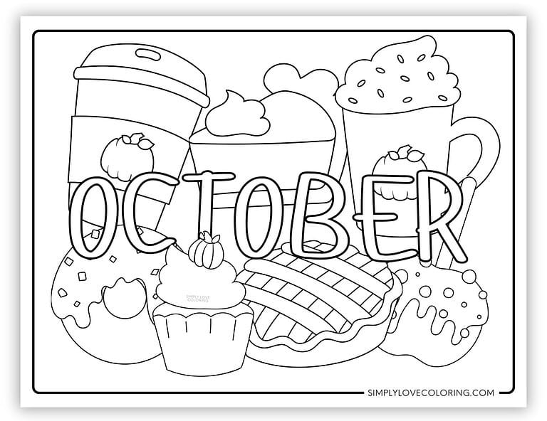 October Coloring Pages (Free PDF Printables) - Simply Love Coloring