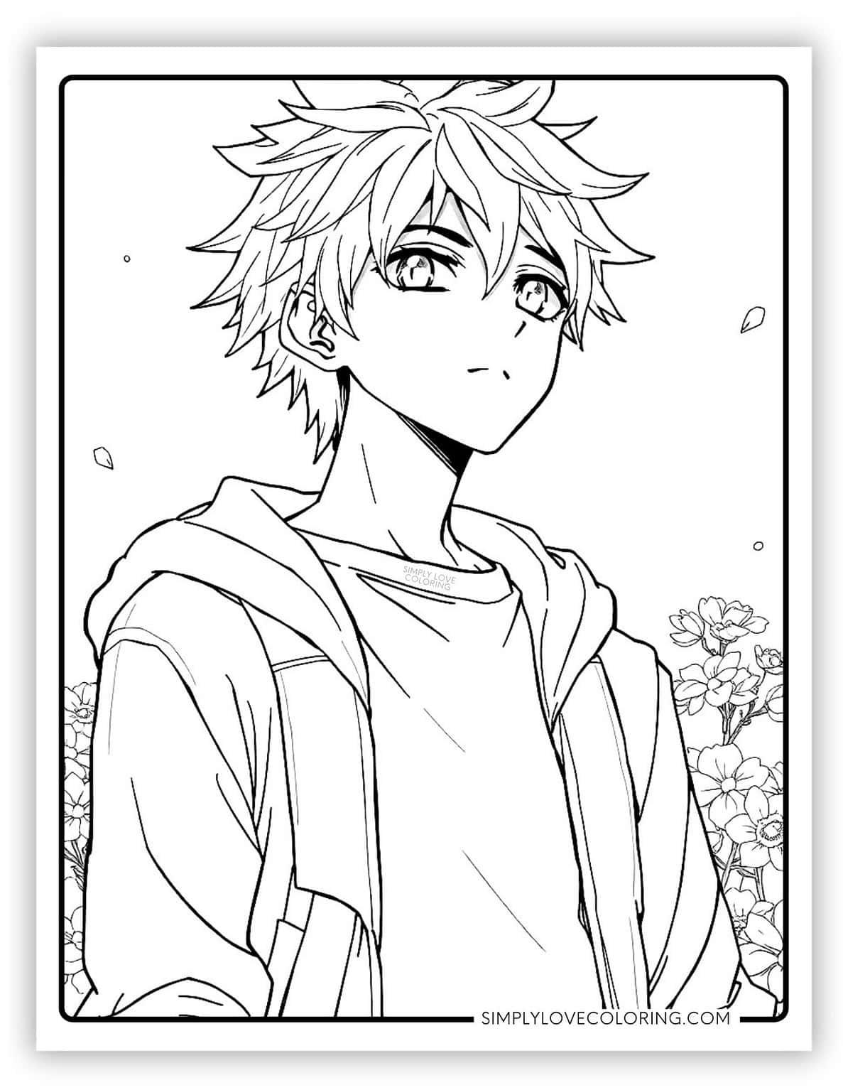 Anime Coloring Pages (Free PDF Printables) - Simply Love Coloring