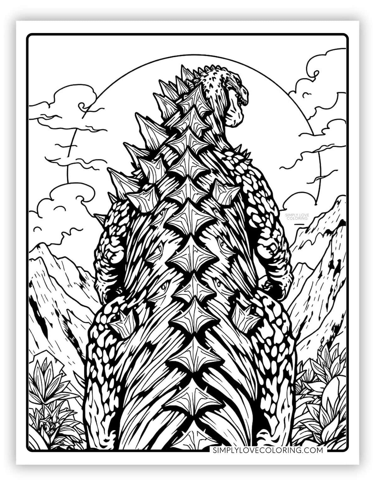 Godzilla Coloring Pages (Free PDF Printables) - Simply Love Coloring