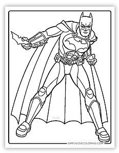36 Batman Coloring Pages (Free PDF Printables) - Simply Love Coloring