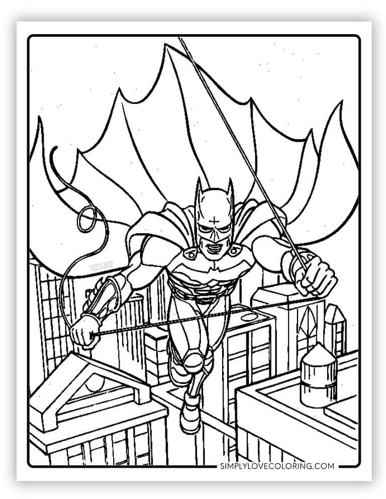 36 Batman Coloring Pages (Free PDF Printables) - Simply Love Coloring