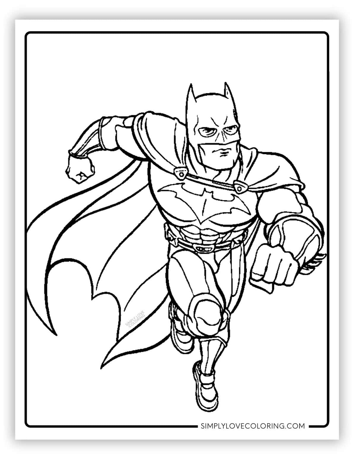 36 Batman Coloring Pages (Free PDF Printables) - Simply Love Coloring