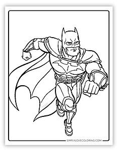 36 Batman Coloring Pages (Free PDF Printables) - Simply Love Coloring