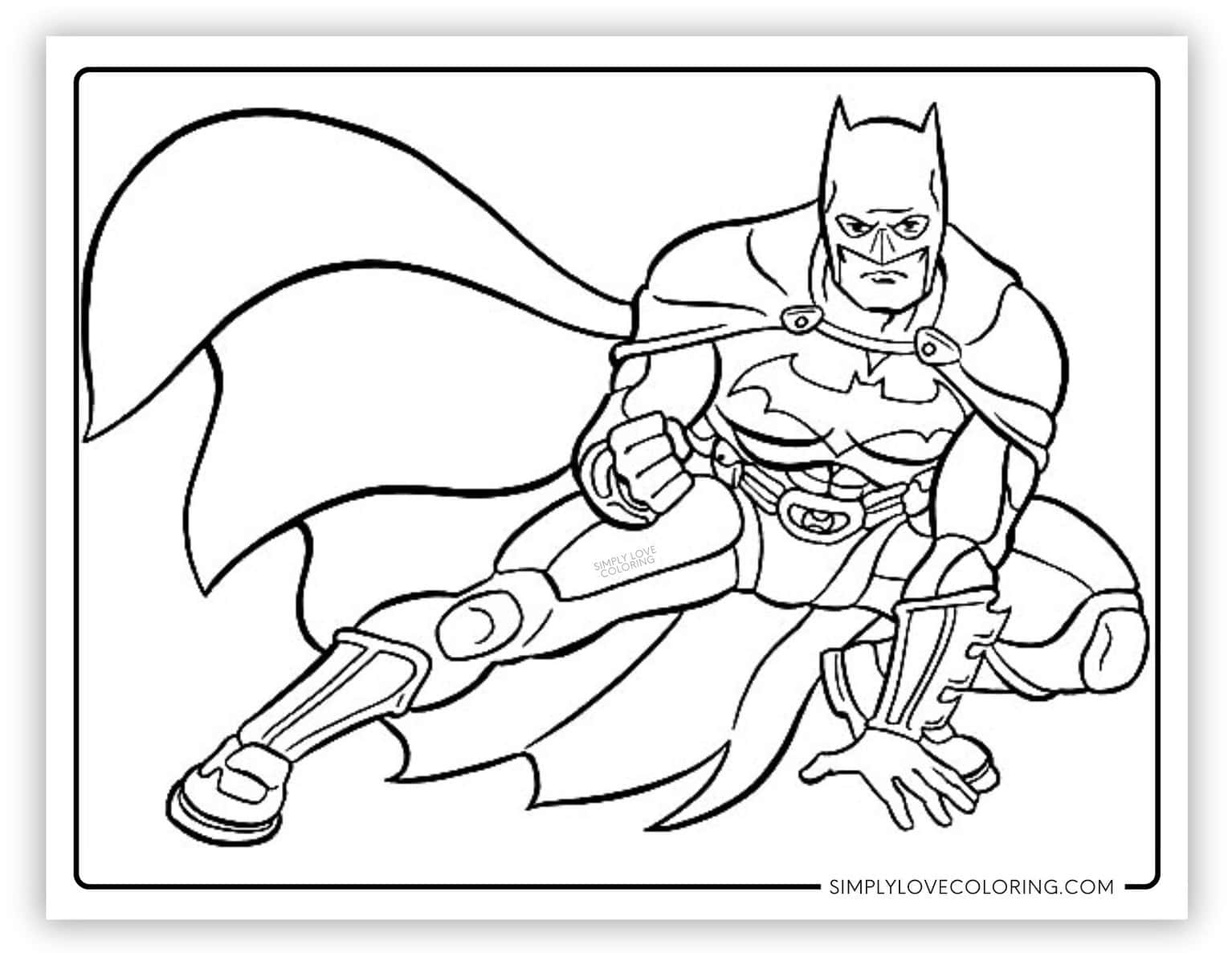 36 Batman Coloring Pages (Free PDF Printables) - Simply Love Coloring