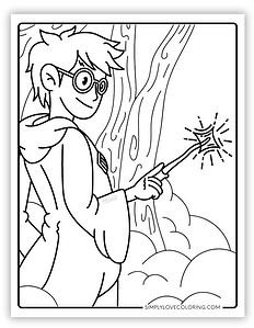 Harry Potter Coloring Pages (Free PDF Printables) - Simply Love Coloring