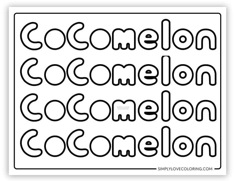 Cocomelon Coloring Pages (Free PDF Printables) - Simply Love Coloring