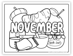 November Coloring Pages (Free PDF Printables) - Simply Love Coloring