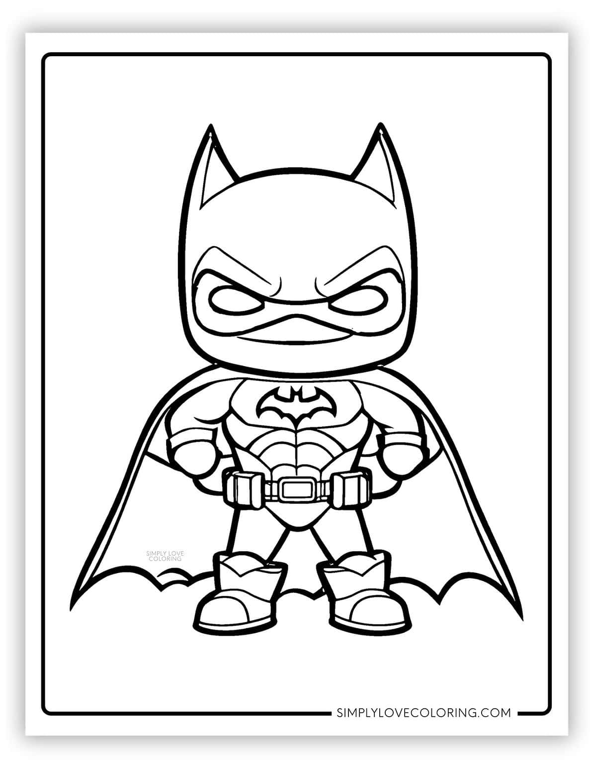 36 Batman Coloring Pages (Free PDF Printables) - Simply Love Coloring