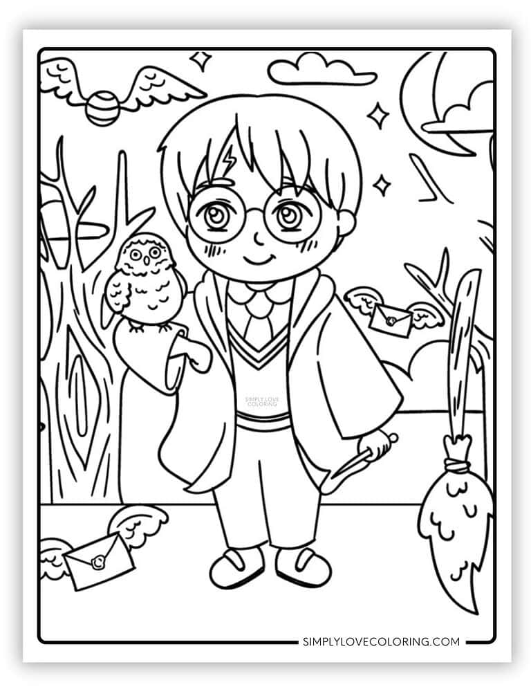 Harry Potter Coloring Pages (Free PDF Printables) - Simply Love Coloring