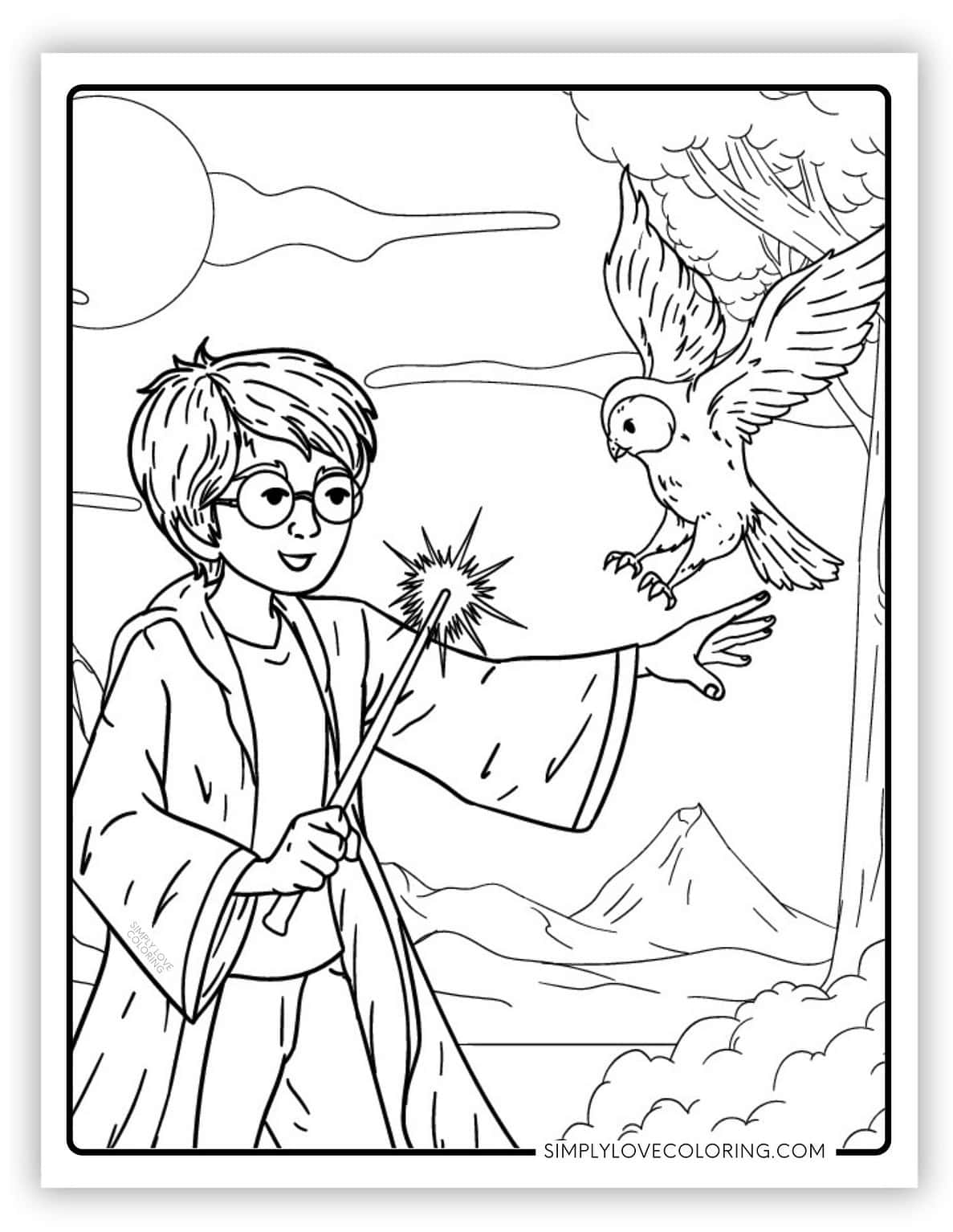 Harry Potter Coloring Pages (Free PDF Printables) - Simply Love Coloring