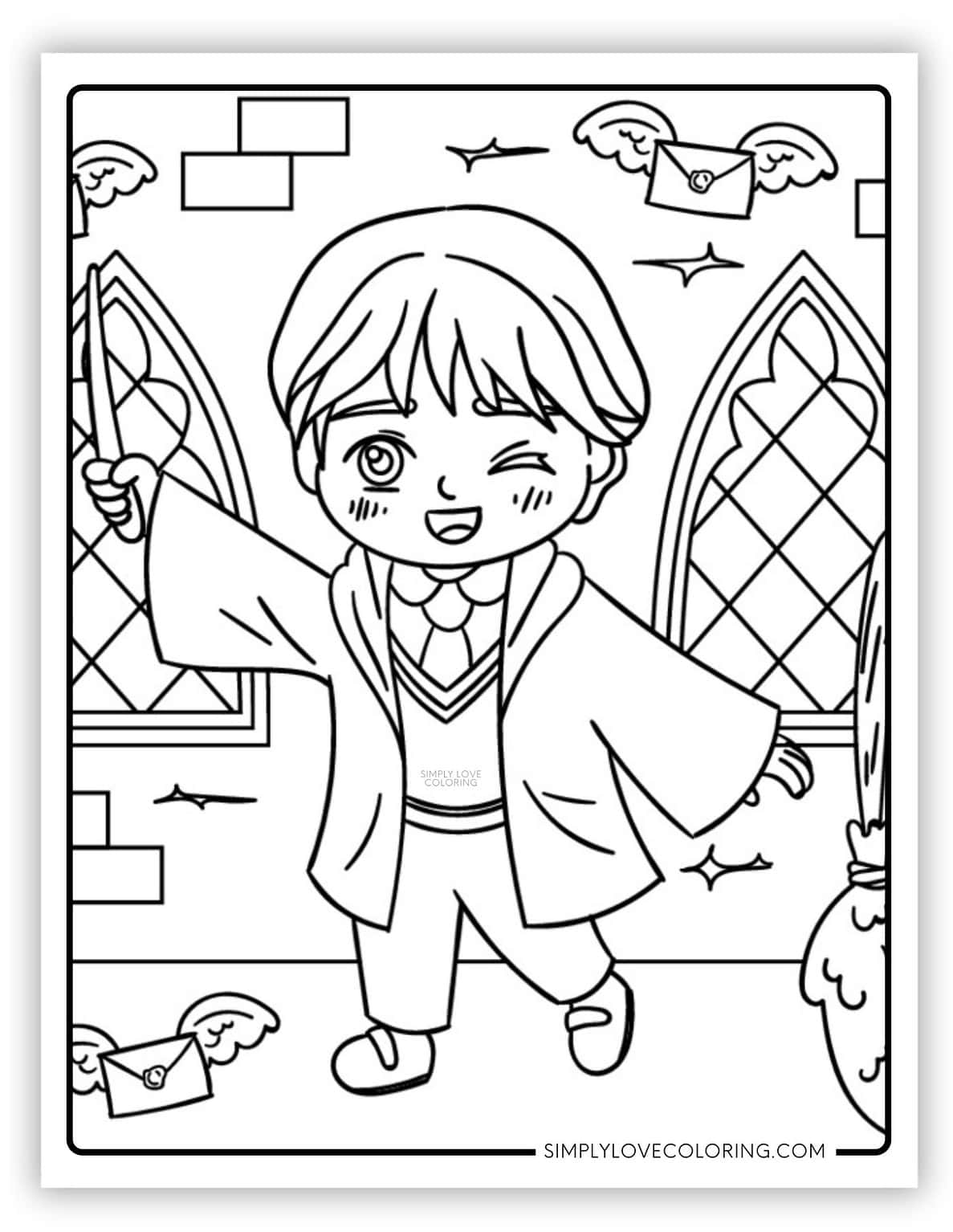 Harry Potter Coloring Pages (Free PDF Printables) - Simply Love Coloring