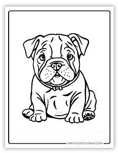 Puppy Coloring Pages (Free PDF Printables) - Simply Love Coloring