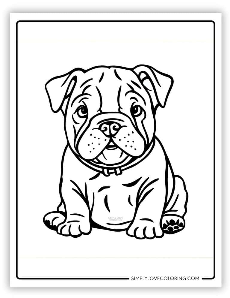 Puppy Coloring Pages (Free PDF Printables) - Simply Love Coloring