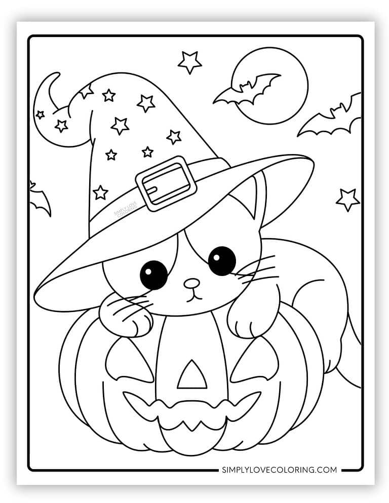 Jack O Lantern Coloring Pages (Free PDF Printables) - Simply Love Coloring