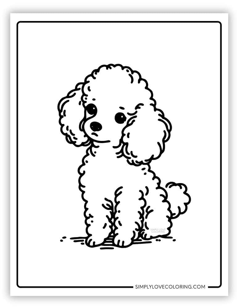 Puppy Coloring Pages (Free PDF Printables) - Simply Love Coloring