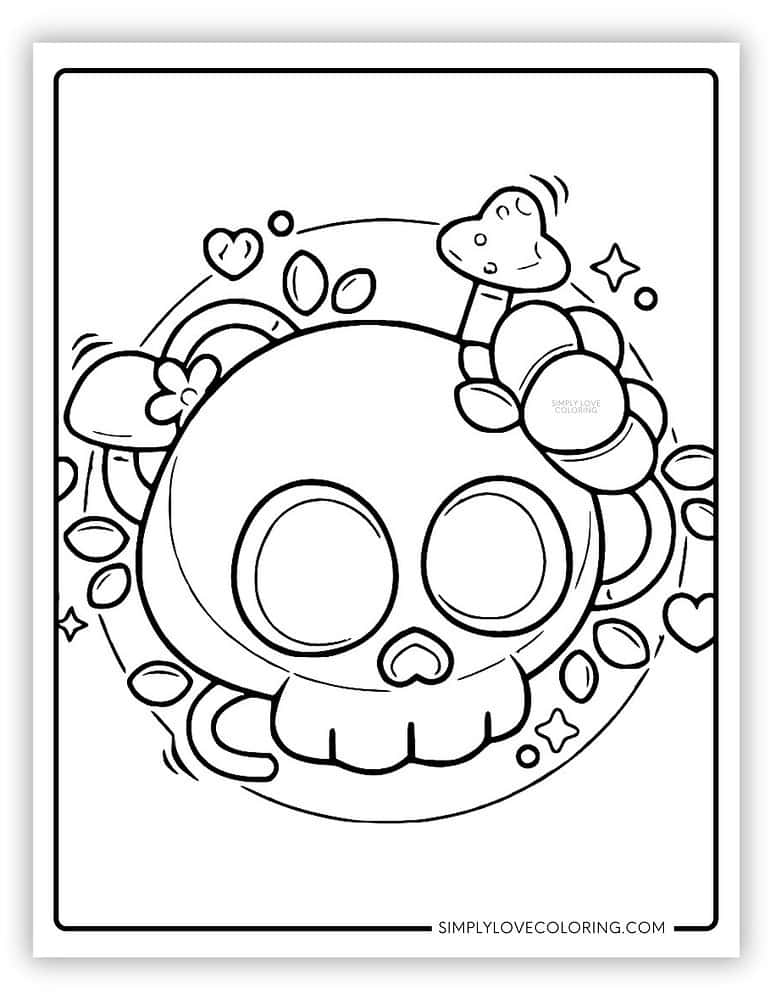 Sugar Skull Coloring Pages (Free PDF Printables) - Simply Love Coloring