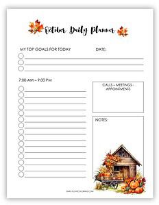 October Planner Printables (Free PDF Download) - Simply Love Coloring
