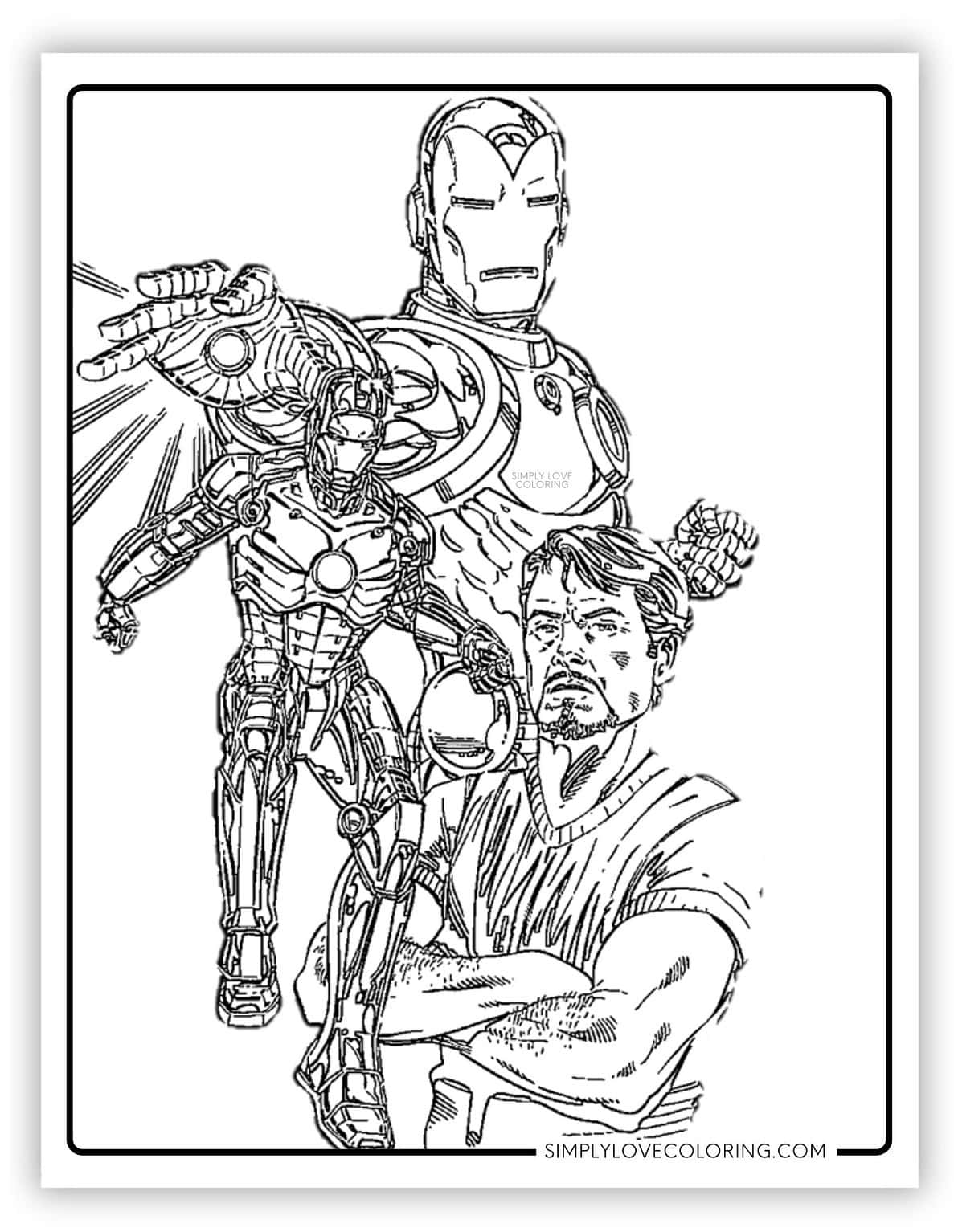 Iron Man Coloring Pages (Free PDF Printables) - Simply Love Coloring
