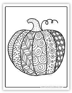 Pumpkin Coloring Pages (Free PDF Printables) - Simply Love Coloring