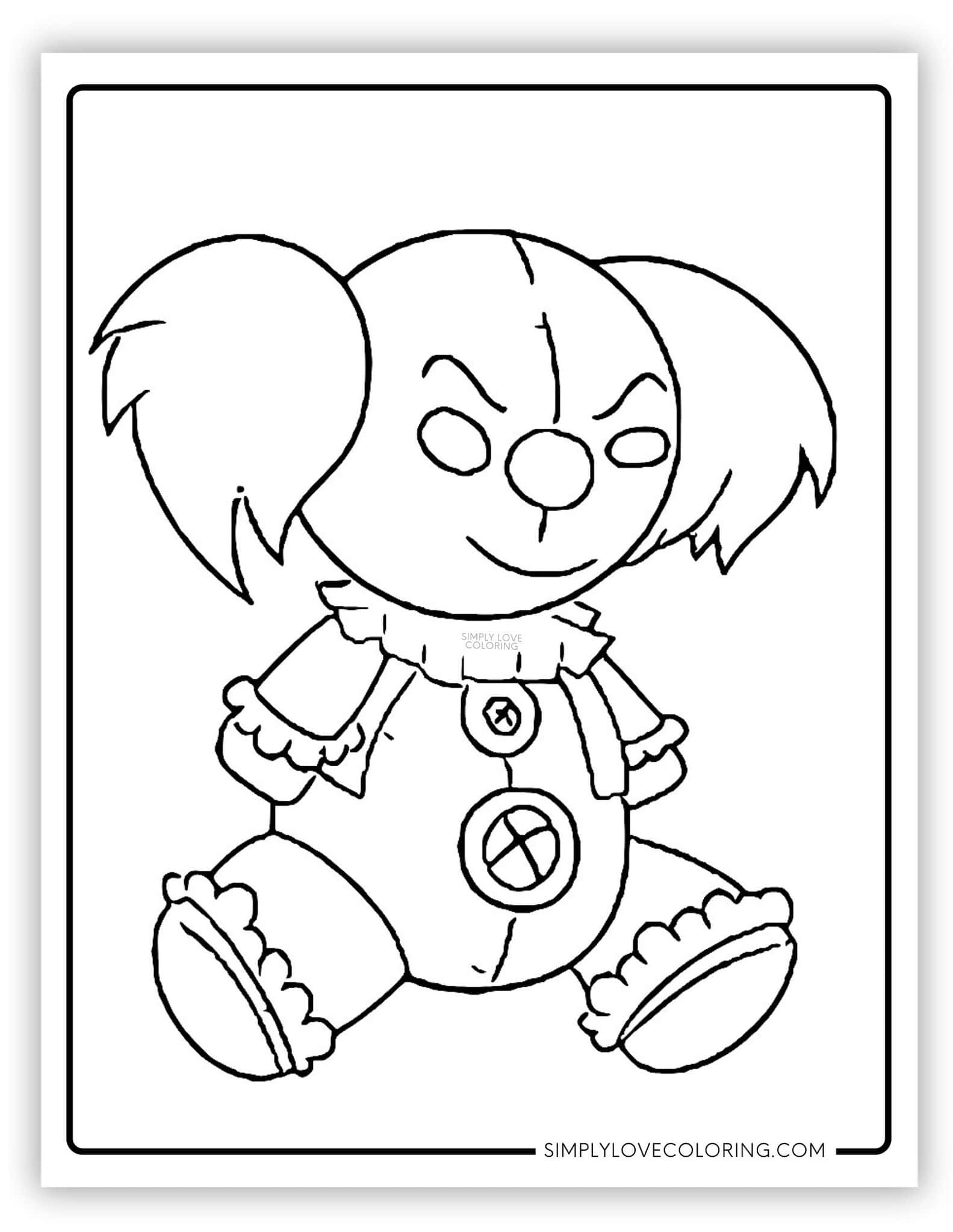 Horror Coloring Pages (Free PDF Printables) - Simply Love Coloring