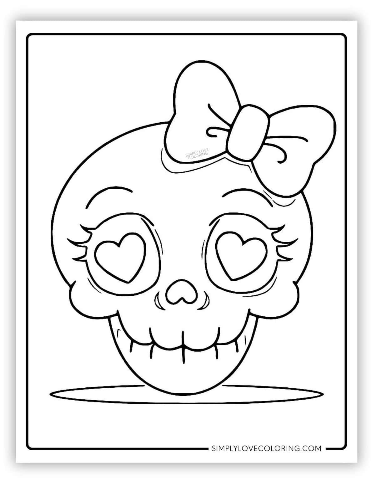 Sugar Skull Coloring Pages (Free PDF Printables) - Simply Love Coloring