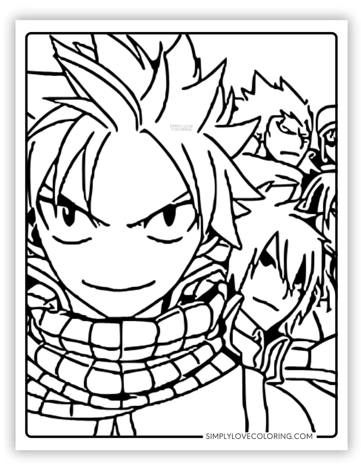 Manga Coloring Pages (Free PDF Printables) - Simply Love Coloring