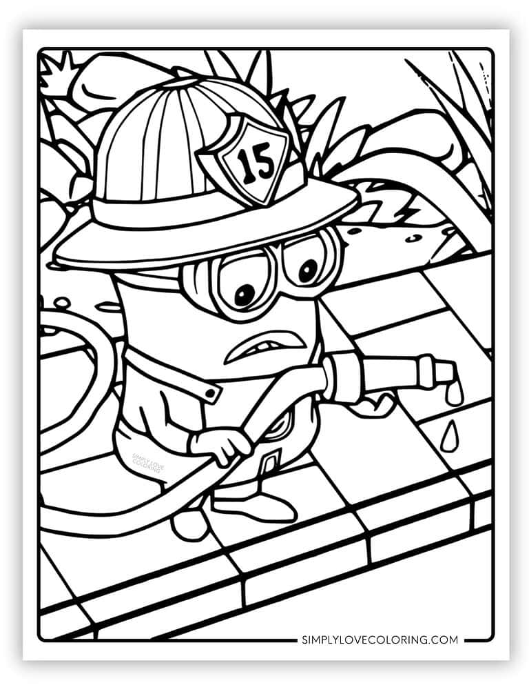 32 Minion Coloring Pages (Free PDF Printables) - Simply Love Coloring